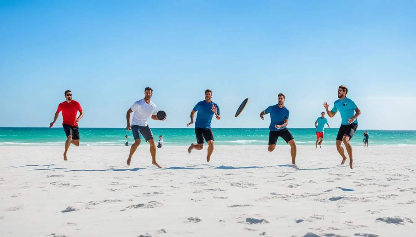 Ultimate Frisbee on the Shore: Fun Games in Mexico Beach, Florida